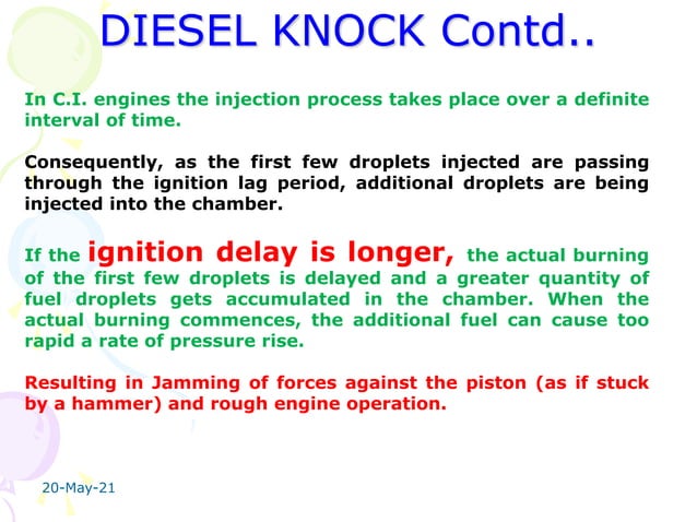 CI engine combustion stages and combustion chamber design | PPT