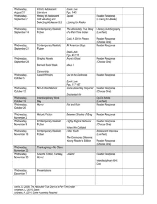 CIEP350_429_Schultz_F16_Syllabus_Children and Adolescent Literature.pdf