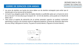 Cierre de Espacios en Ortodoncia | PPTX