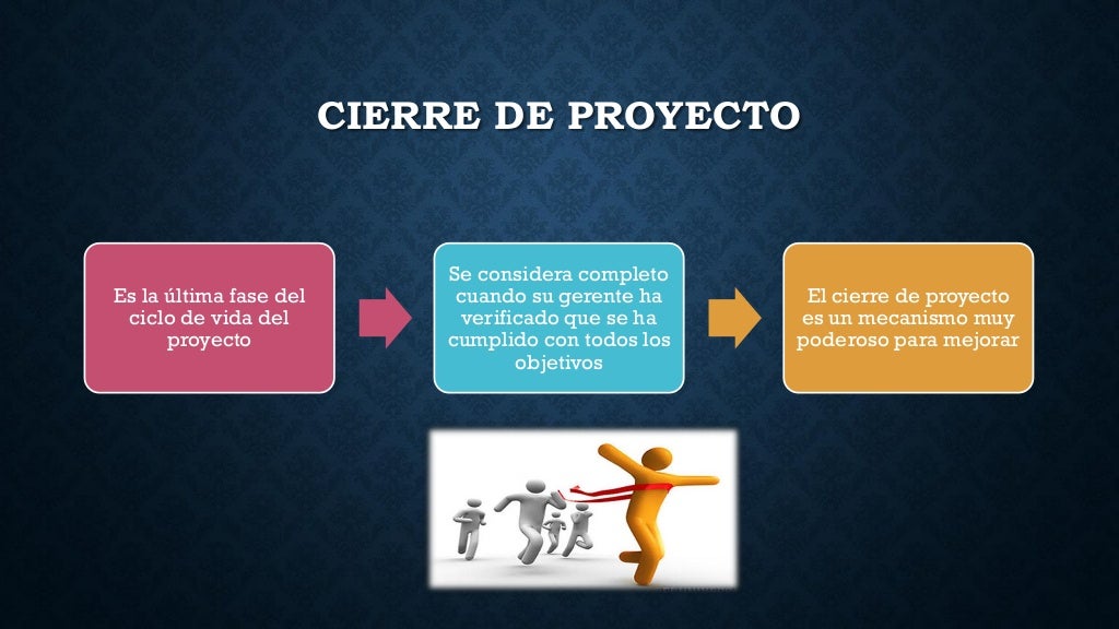 Cierre del proyecto. administración de proyectos 4
