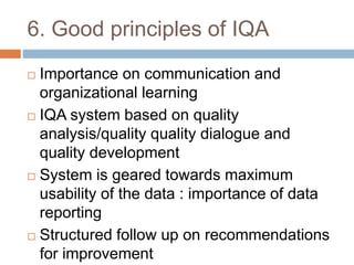 Exploring Innovative and Effective Methods for IQA | PPT