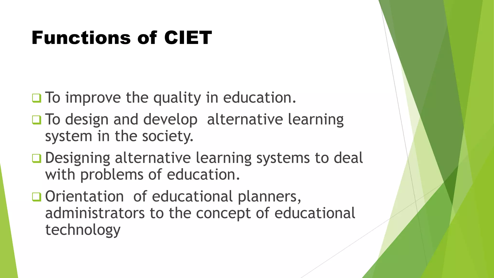 CIET Seminar PPT | PPTX