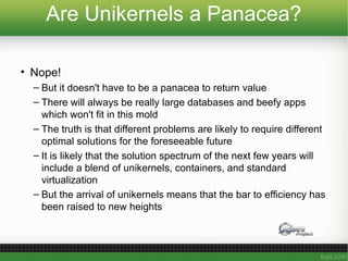 CIF16: Unikernels: The Past, the Present, the Future ( Russell Pavlicek ...