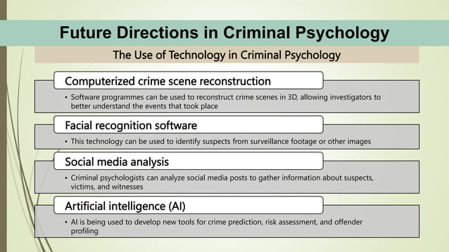 Criminology and Forensic Psychology: History and Future Direction | PPT