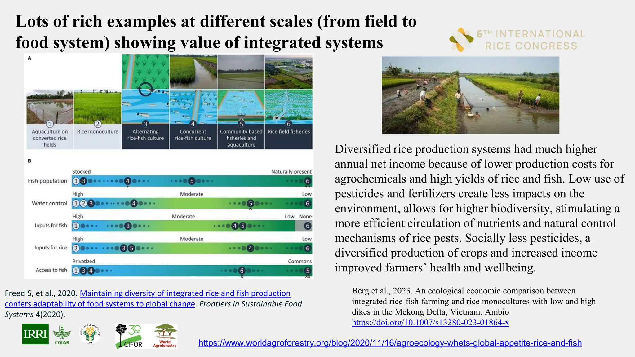 Rice agroforestry: How trees can accelerate agroecological transitions ...