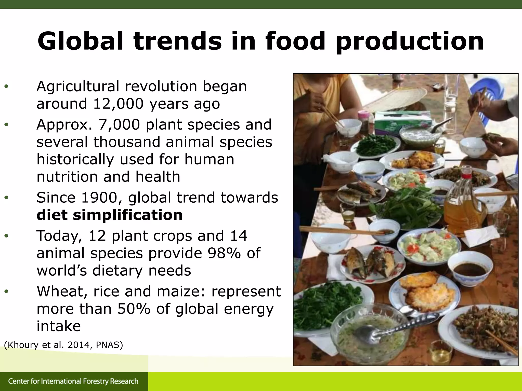 Biodiversity, food and agriculture | PPT