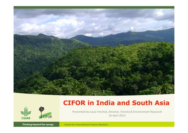 CIFOR in India and South Asia | PDF | Geography | Science