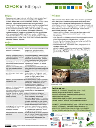 CIFOR in Ethiopia | PDF