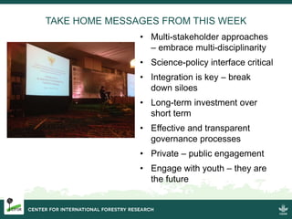 CIFOR: Stepping up to the new Global Development Agenda | PPTX