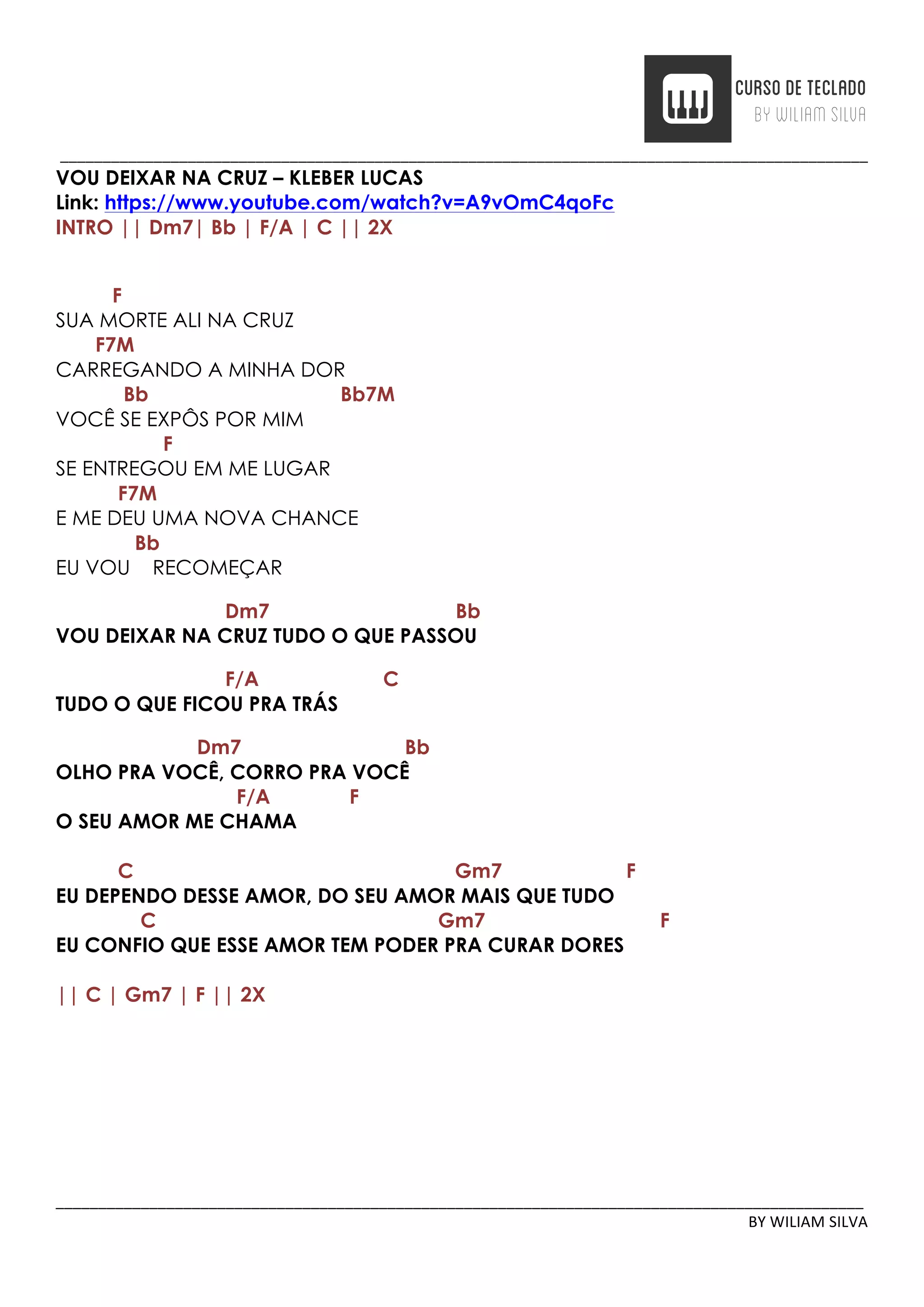 Cifras para teclado gospel | PDF