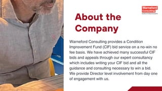 Tailored And Customer Centric CIF Service - Warneford Consulting | PPT