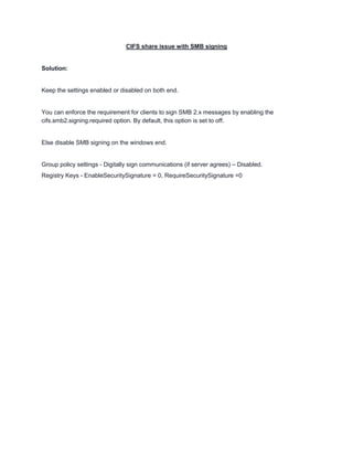 SMB signing | PDF