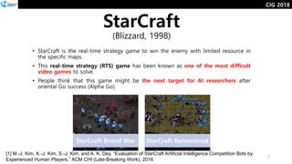 CIG 2018 StarCraft AI Competition | PPT