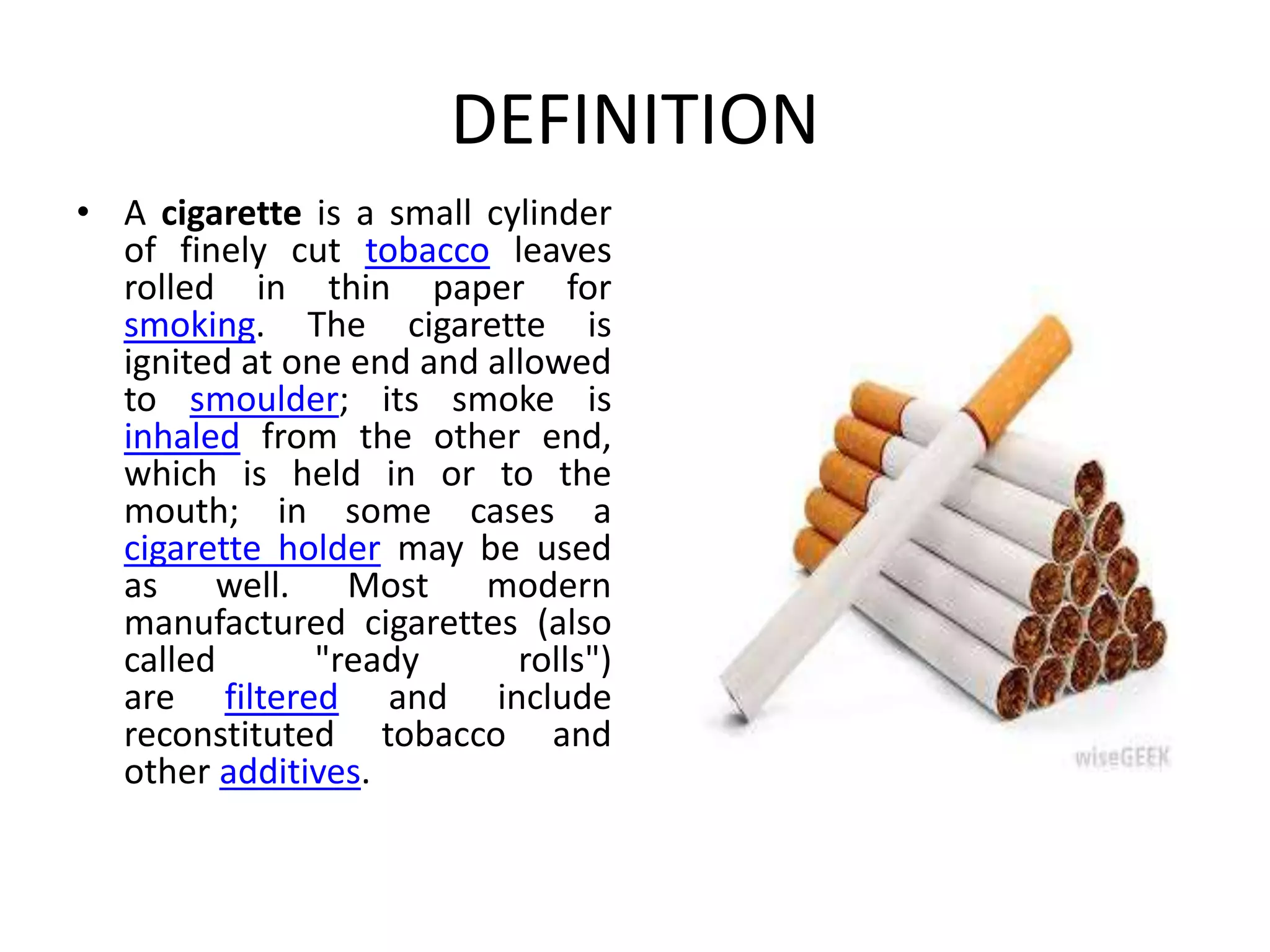 CIGARETTE | PPTX