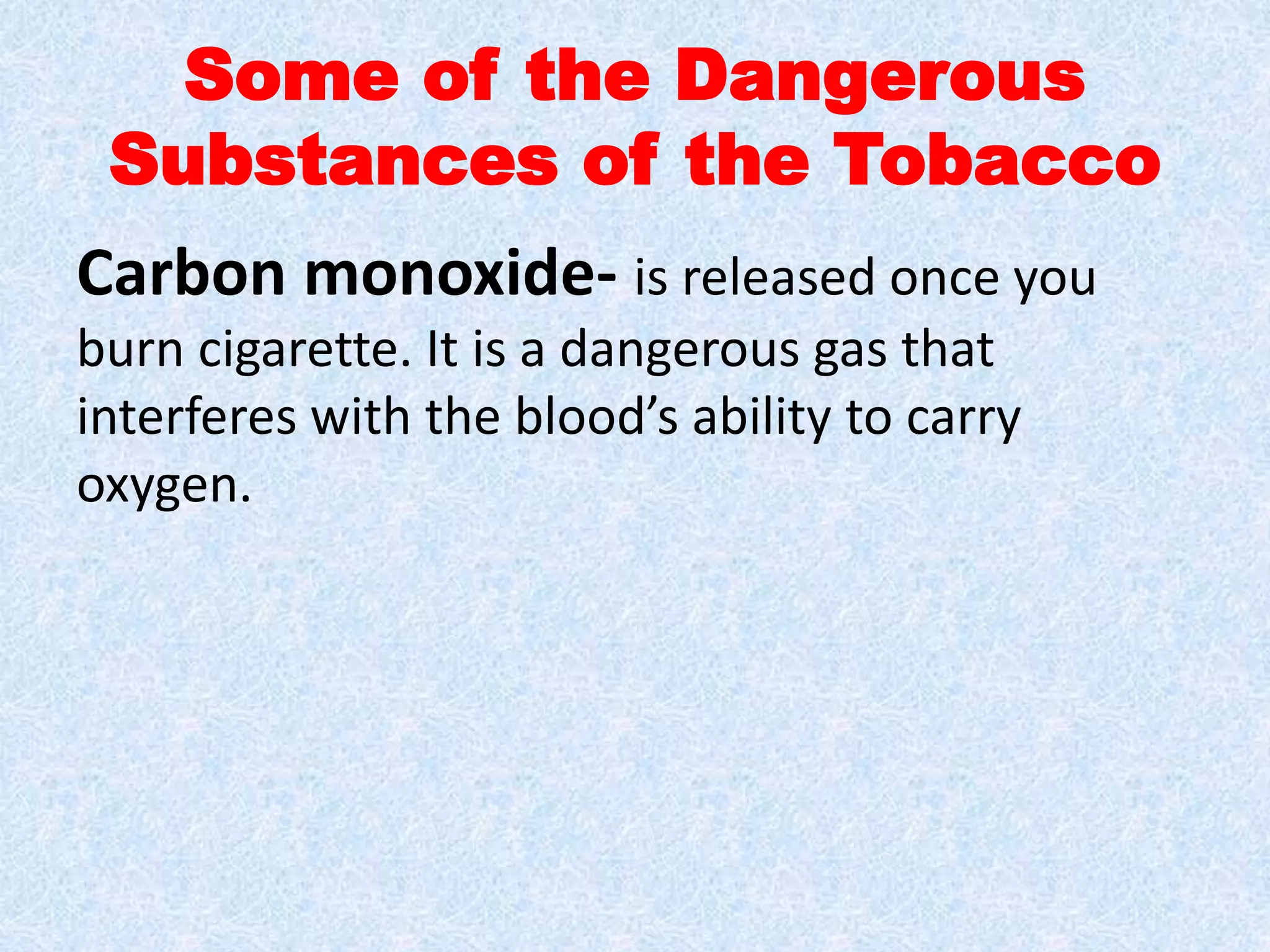 TOBACCO-SMOKING A DEADLY HABIT | PPT