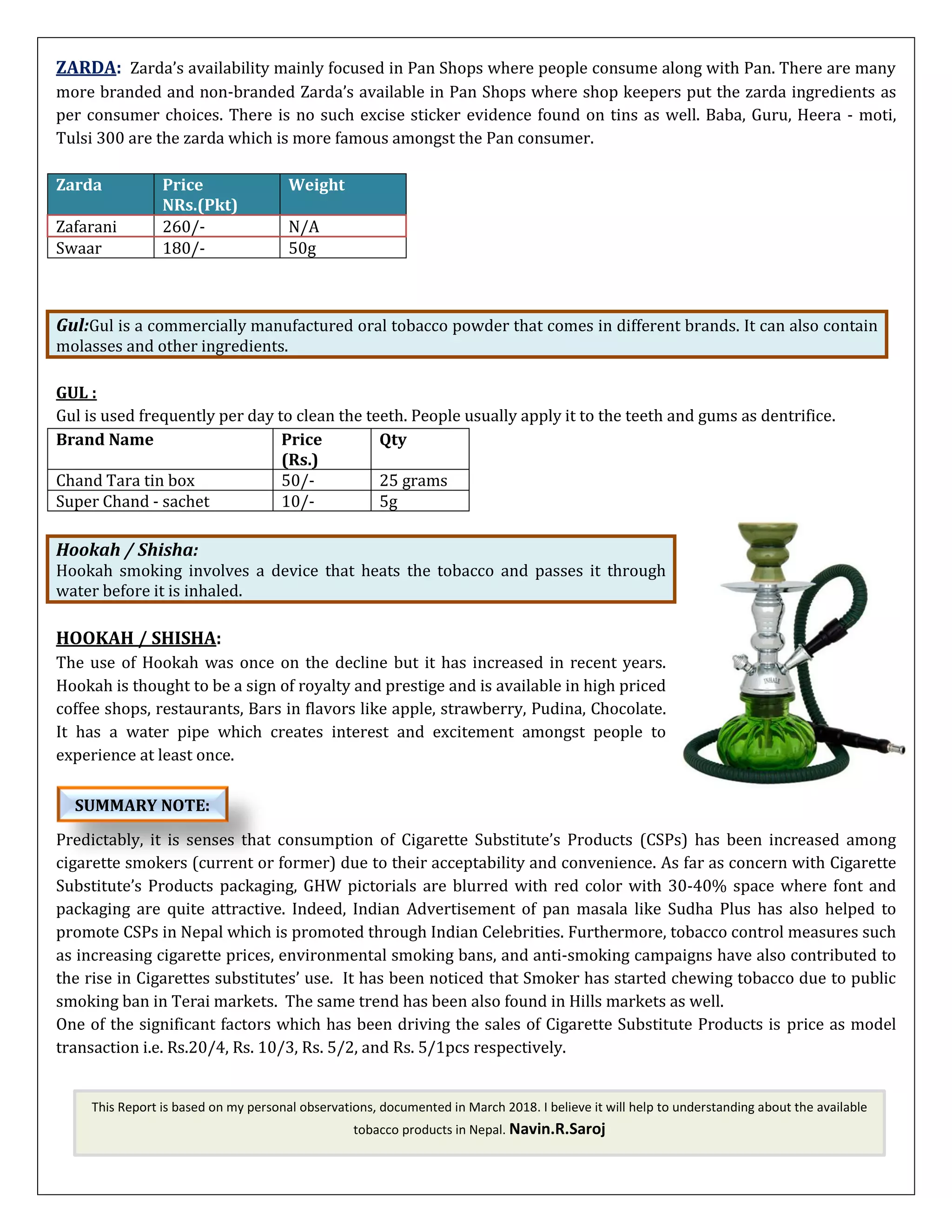 Cigarette Substitute Products | PDF