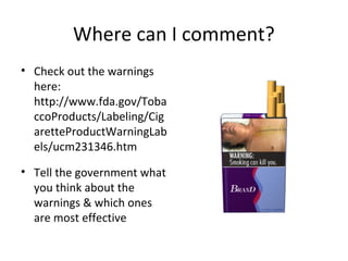 Cigarette graphic warning labels | PPT