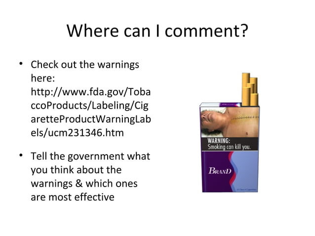 Cigarette graphic warning labels | PPT | Illegal Drugs, Tobacco ...