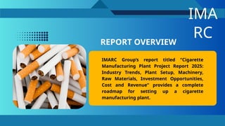 Cigarette Manufacturing Plant Project Report.pptx