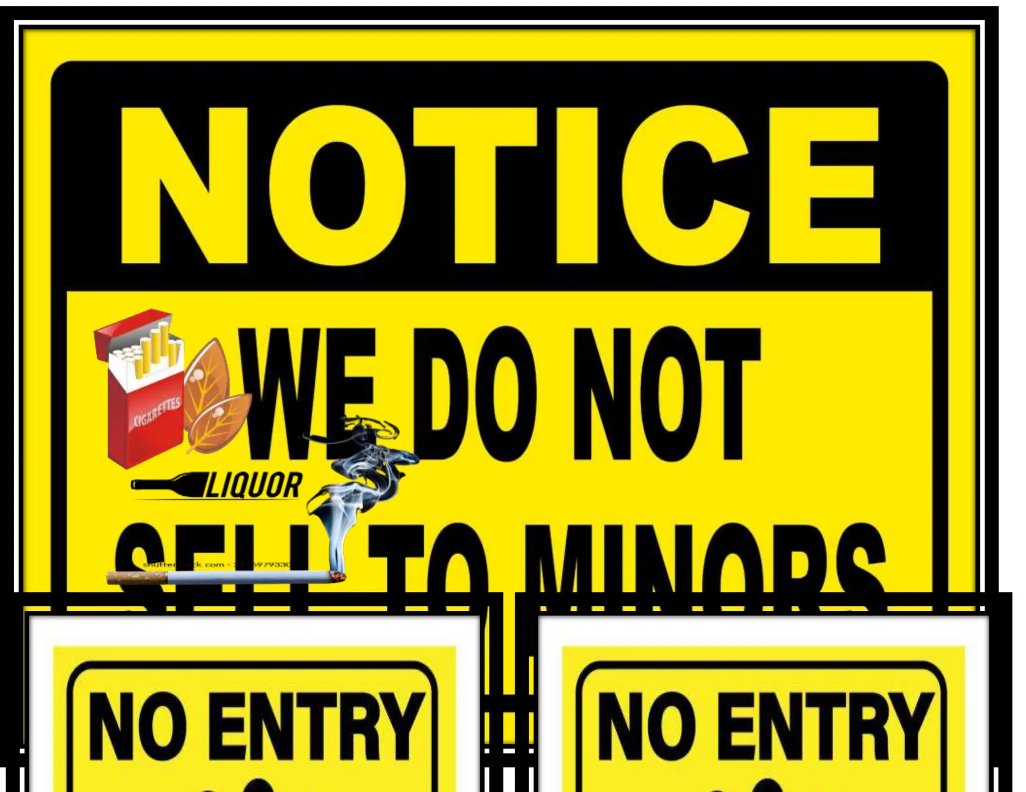 printable signage about no smoking and others | DOCX