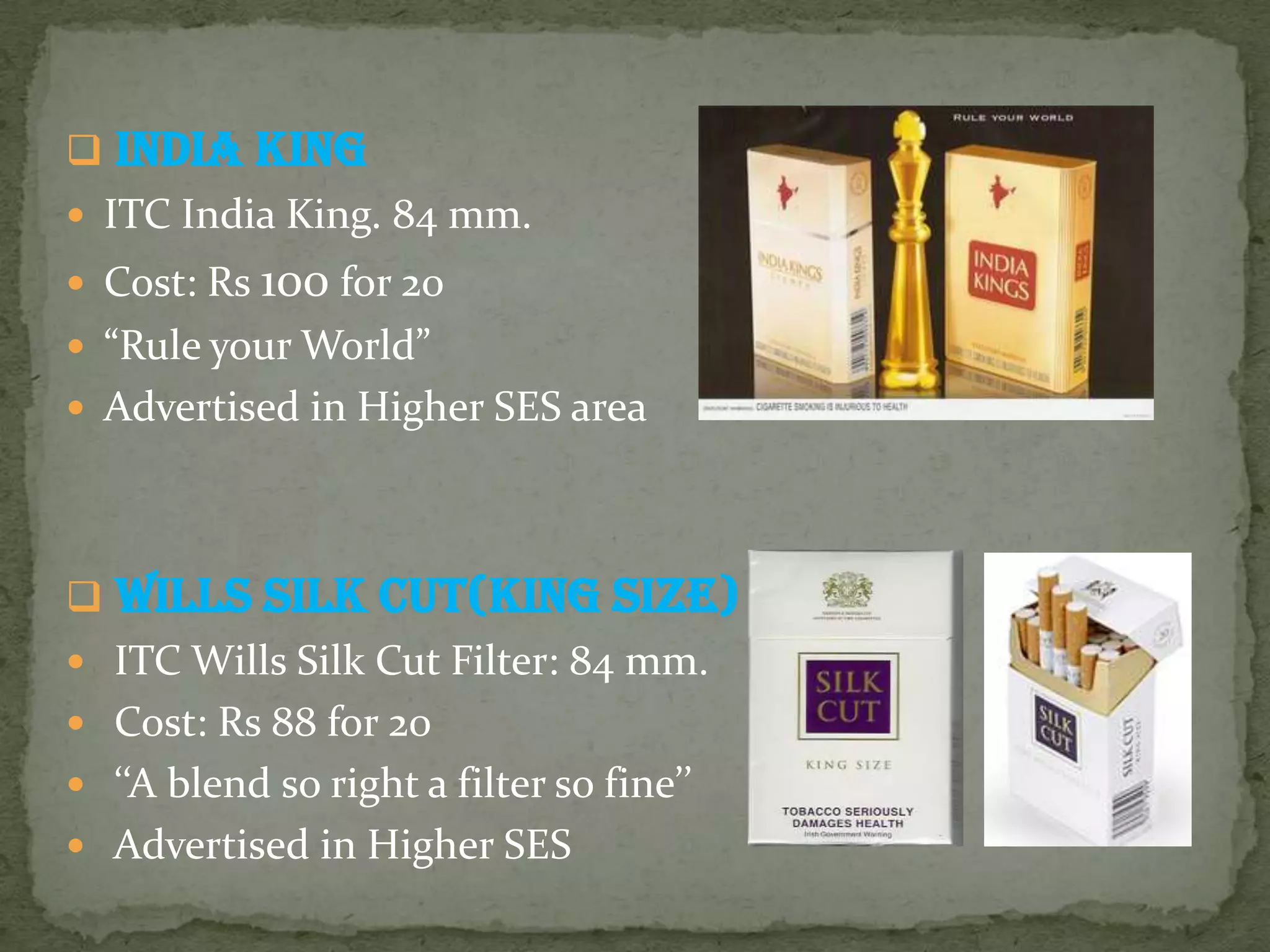 Cigarettes Brands In India | PPTX