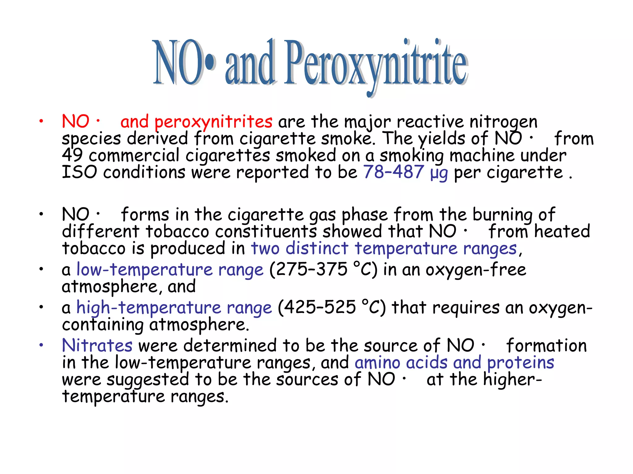 Cigarette smoke and oxidative stress | PPT
