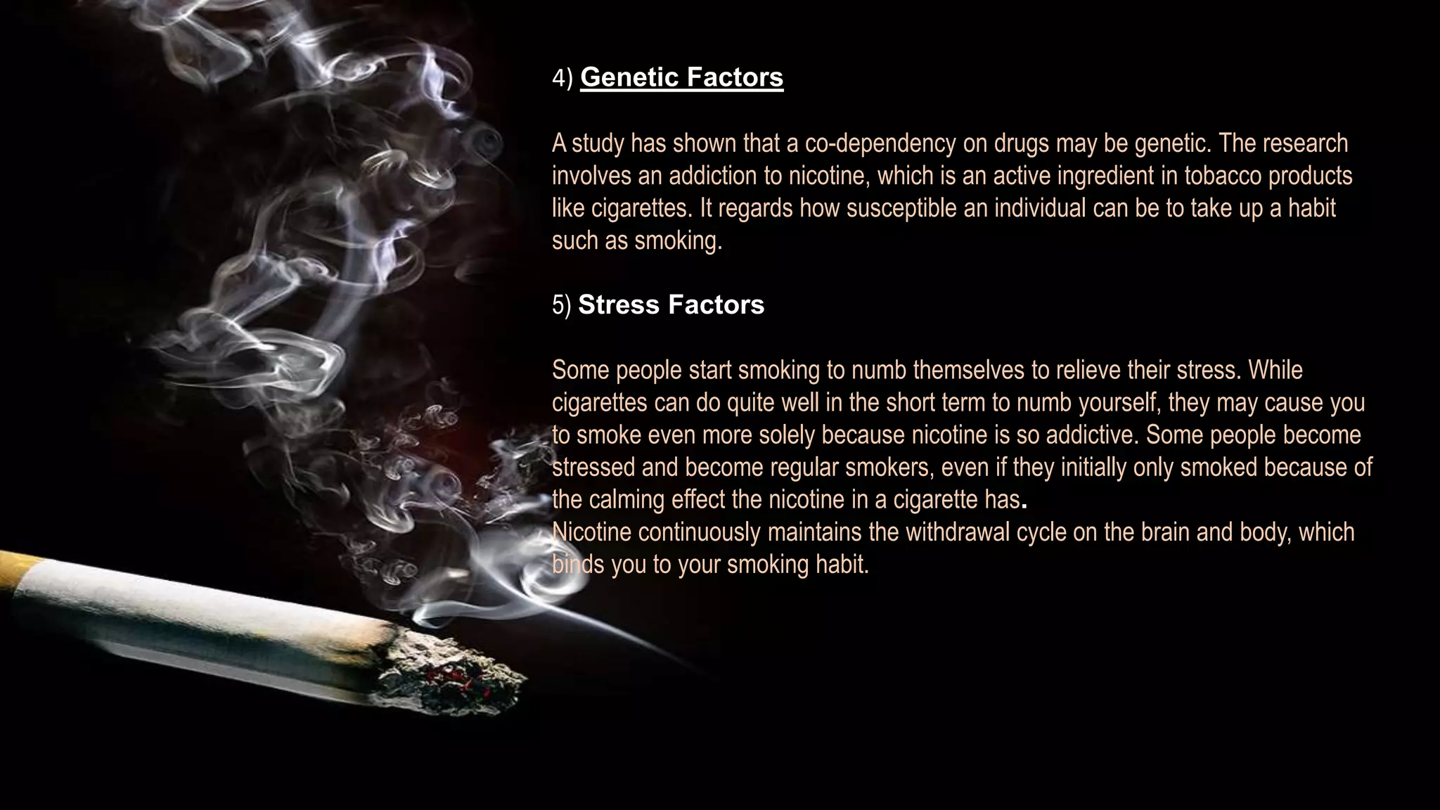 Cigarette smoking and its ill effects | PPTX
