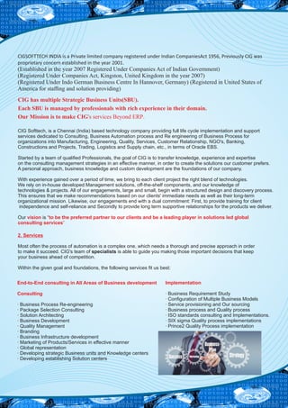 CIG Softtech India | PDF