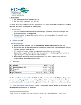 RFP: Agricultural Data Flow Gap Analysis | PDF