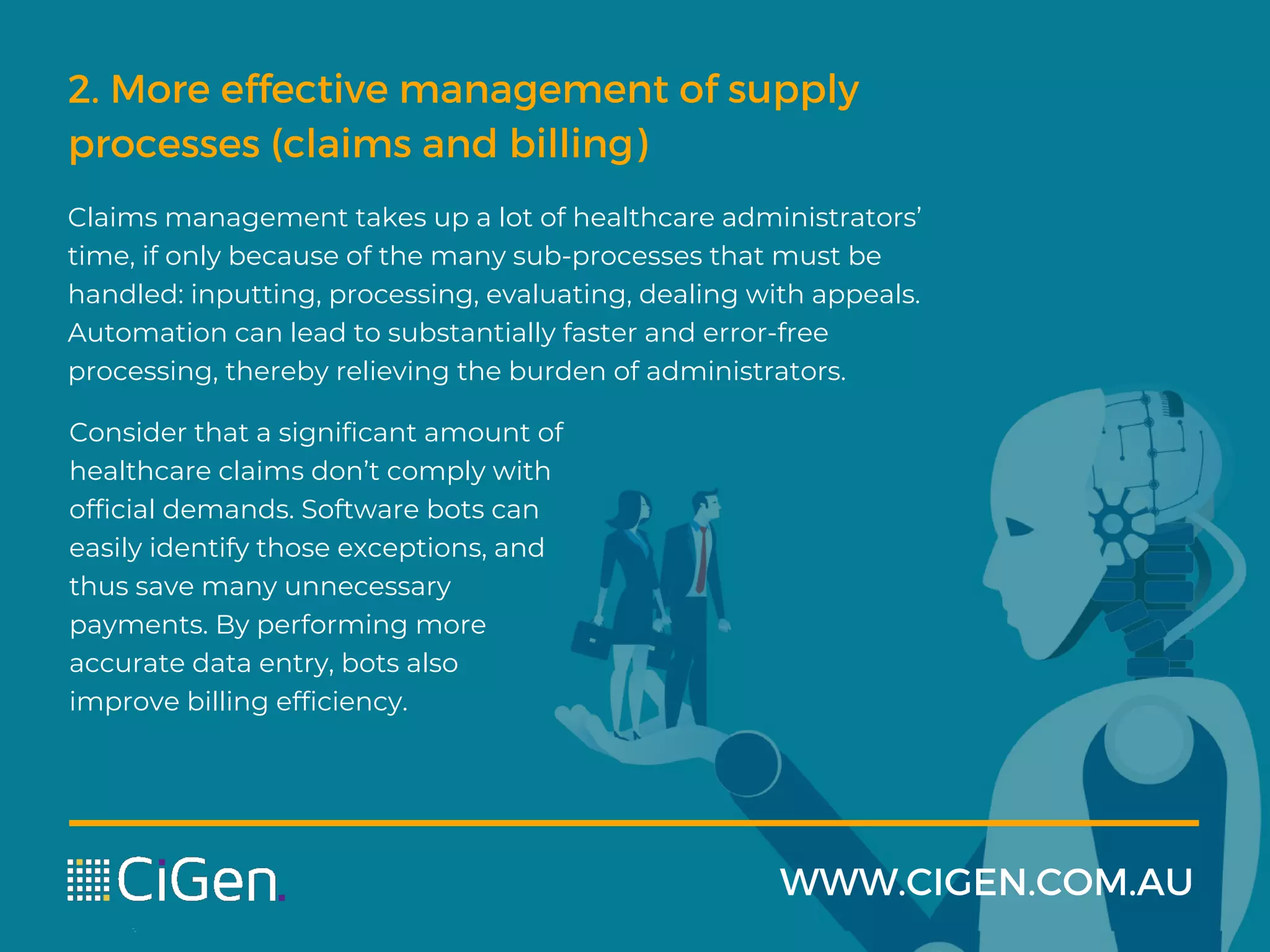 6 Real World Use Cases For Robotic Process Automation Rpa In Healthcare Cigen Rpa Australia