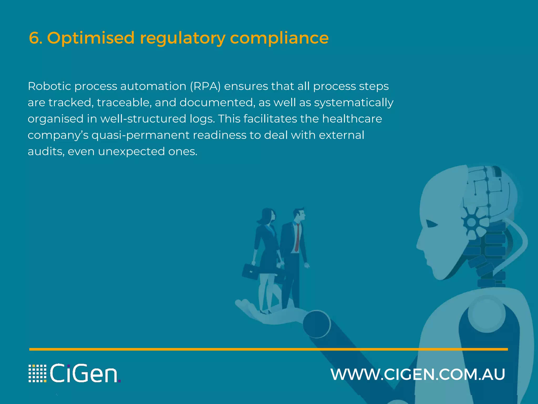 6 Real World Use Cases for Robotic Process Automation (RPA) in Healthcare | CiGen RPA Australia ...