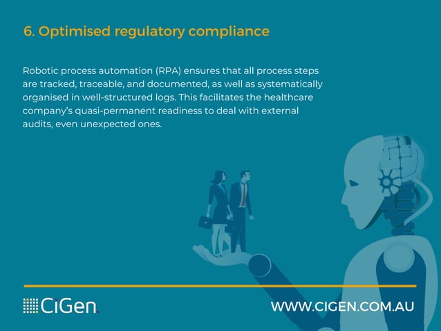 6 Real World Use Cases for Robotic Process Automation (RPA) in Healthcare | CiGen RPA Australia ...