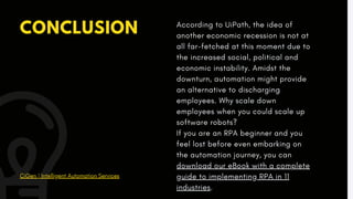 Robotic Process Automation Analytics: KPIs for Your RPA Deployment | PDF