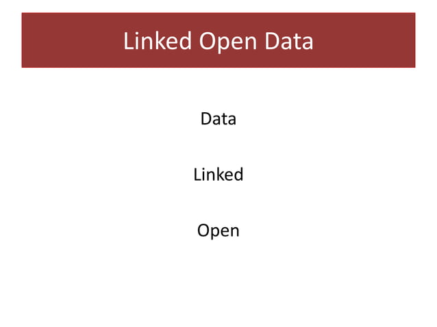 Introduction to Linked Data | PPT