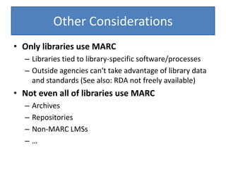 What's Wrong With MARC? | PPT