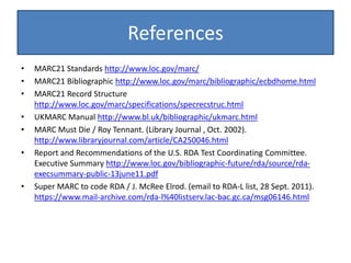 What's Wrong With MARC? | PPT