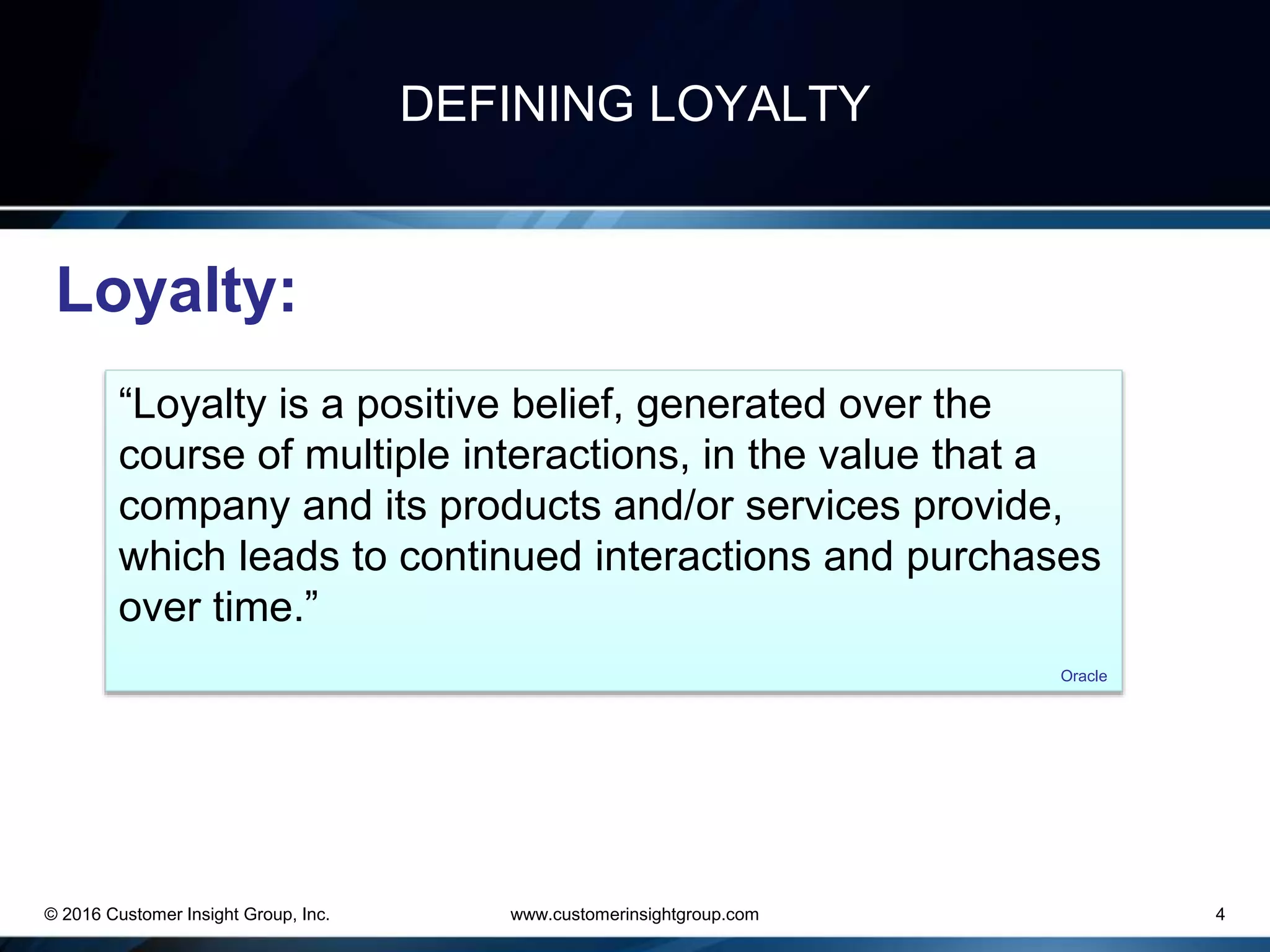 Patient Loyalty: What it Takes to Earn Their Loyalty | PPTX