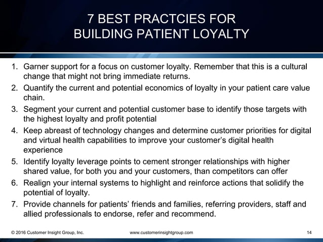 Patient Loyalty: What it Takes to Earn Their Loyalty | PPTX ...
