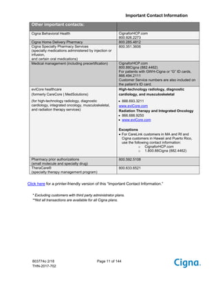 Cigna Limited Distribution Drugs with Reimbursement Restriction | PDF