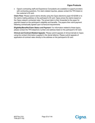Cigna Limited Distribution Drugs with Reimbursement Restriction | PDF