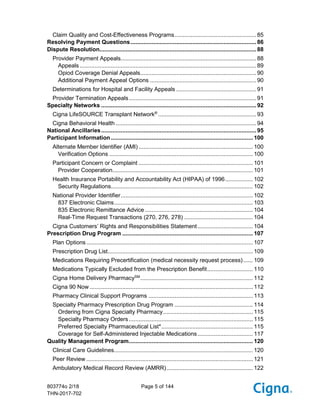 Cigna Limited Distribution Drugs with Reimbursement Restriction | PDF