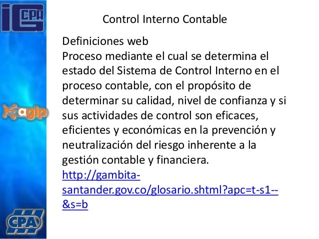 El Control Interno Contable Y Su Aport - prestamos financieros walmart