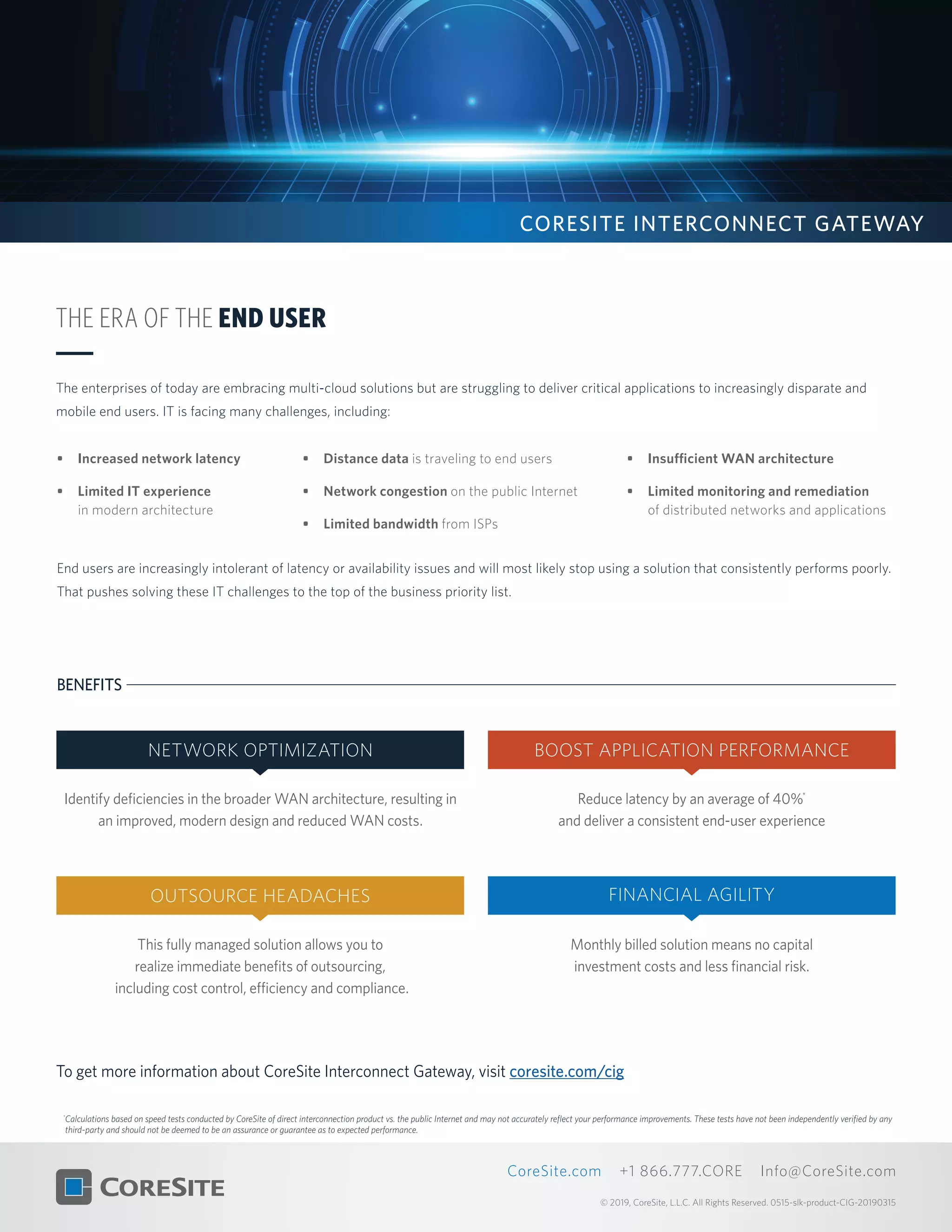 CoreSite Interconnect Gateway (CIG) | PDF