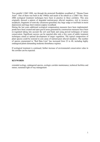 Overhead line in a protected floodplain woodland | PDF | Landscaping ...