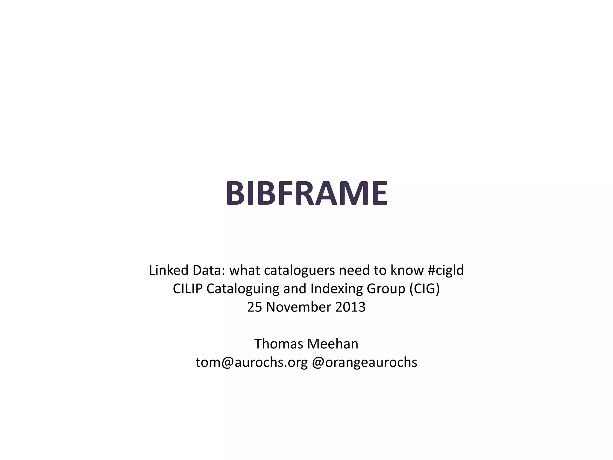 BIBFRAME | PPTX