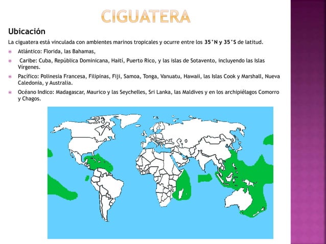 Ciguatera toxina en peces y mariscos | PPT | Descarga Gratuita