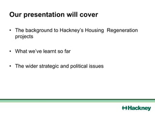 Top tips for Council new build: Hackney Council's Chartered Institute ...