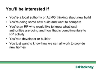 Top tips for Council new build: Hackney Council's Chartered Institute ...