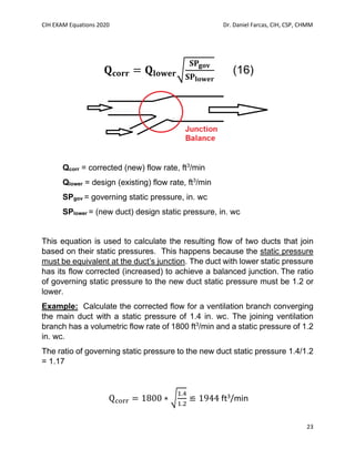 CIH exam equation fully explained | PDF