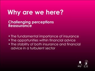 Careers in Insurance & Financial Advice | PPT